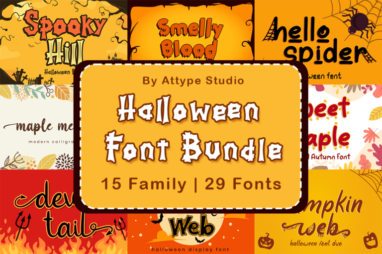 Halloween Font Bundle - Attype Studio