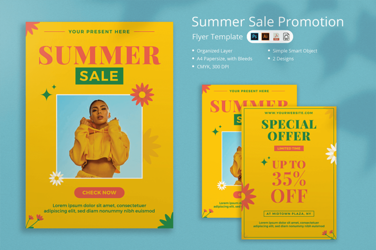 Summer Sale Flyer - Attype Studio