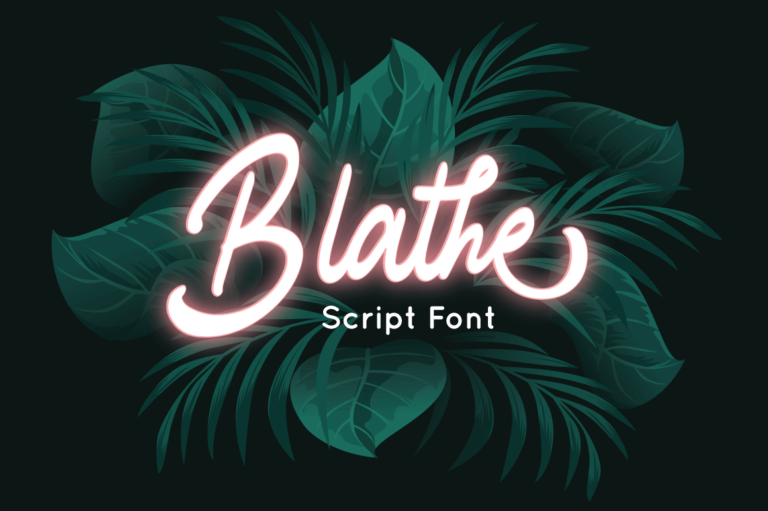 Blathe - Script Font - Attype Studio