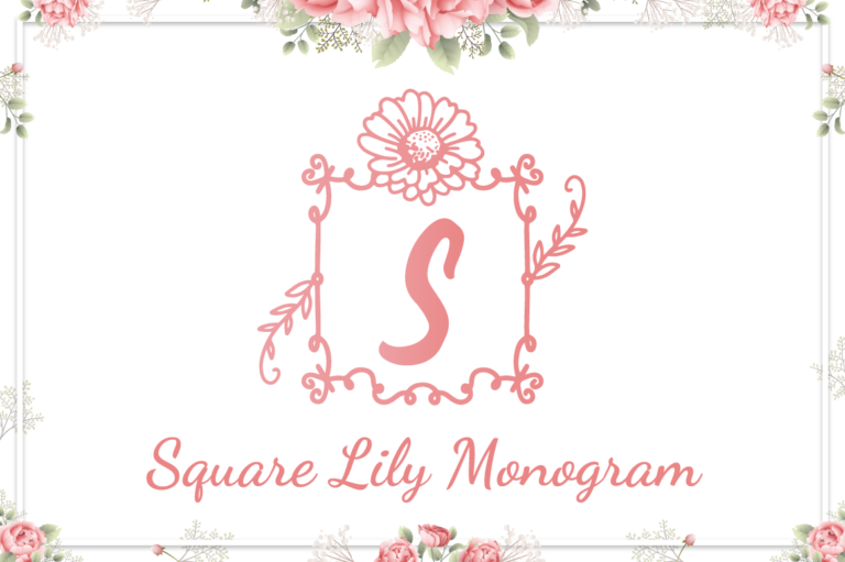 Square Lily Monogram - Attype Studio