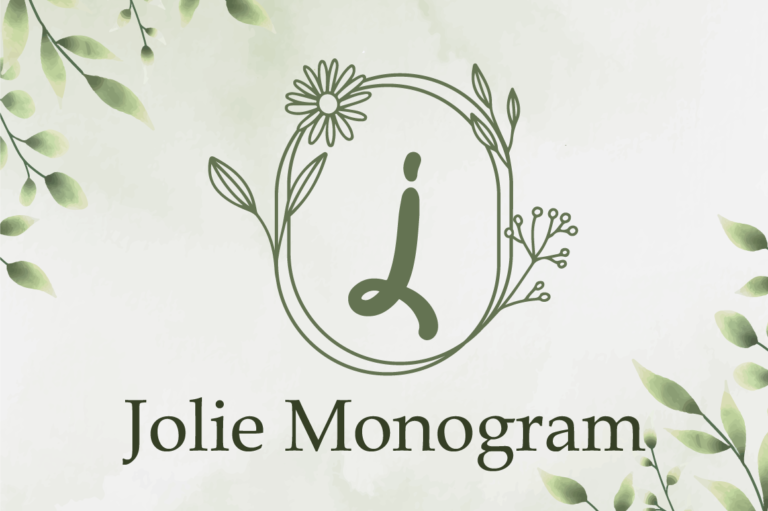 Jolie Monogram - Attype Studio