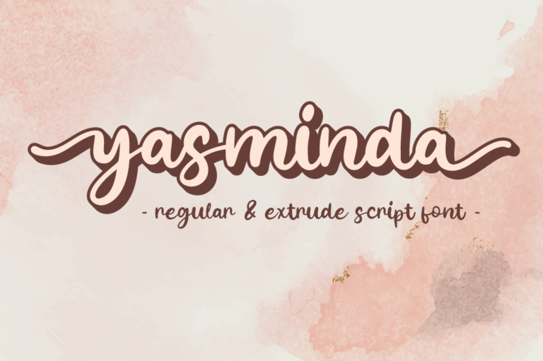 Yasminda - Layered Script Font - Attype Studio