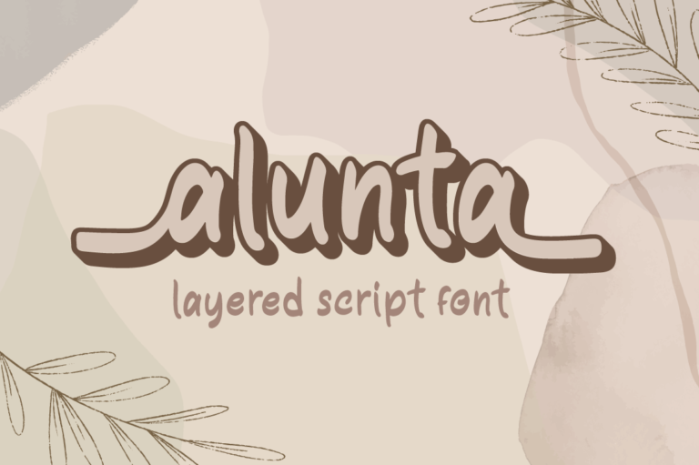 Alunta - Layered Script Font - Attype Studio