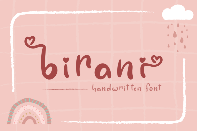 Birani - Lovely Handwritten Font - Attype Studio
