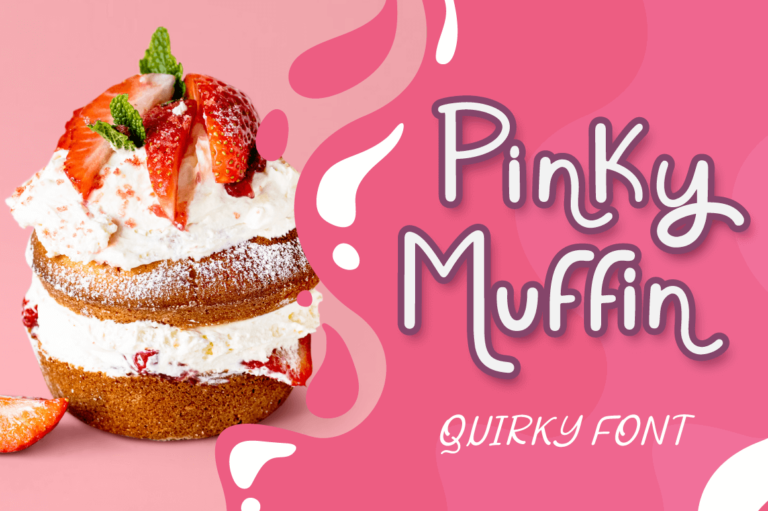 Pinky Muffin - Quirky Food Font - Attype Studio