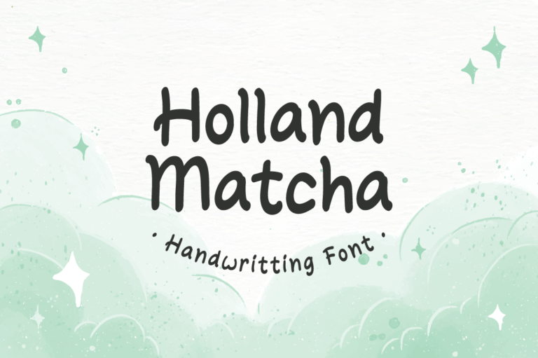 Holland Matcha - Handwritten Font - Attype Studio