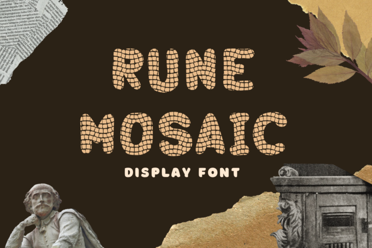 Rune Mosaic Display Font - Attype Studio