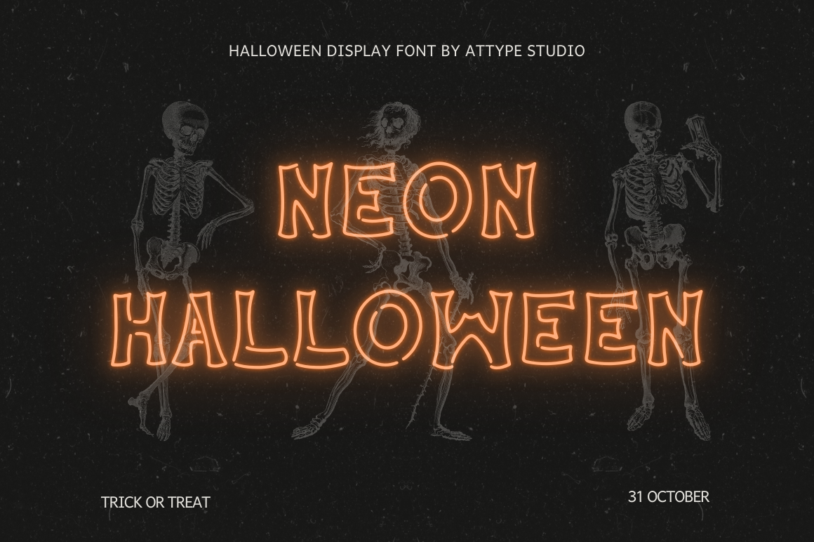 Neon Halloween - Display Font - Attype Studio