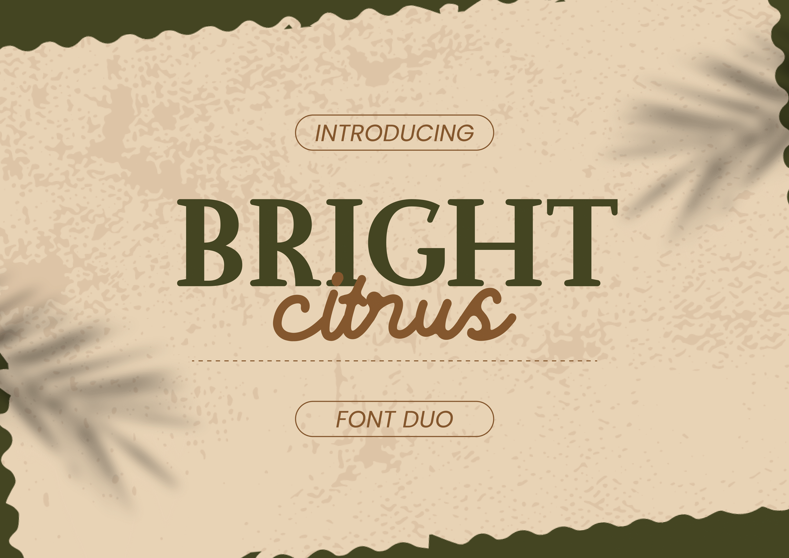 Bright Citrus - Font Duo - Attype Studio