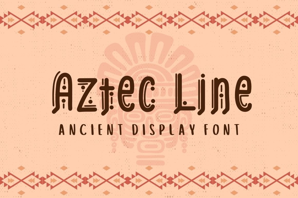 Aztec Line – Ancient Display Font - Attype Studio